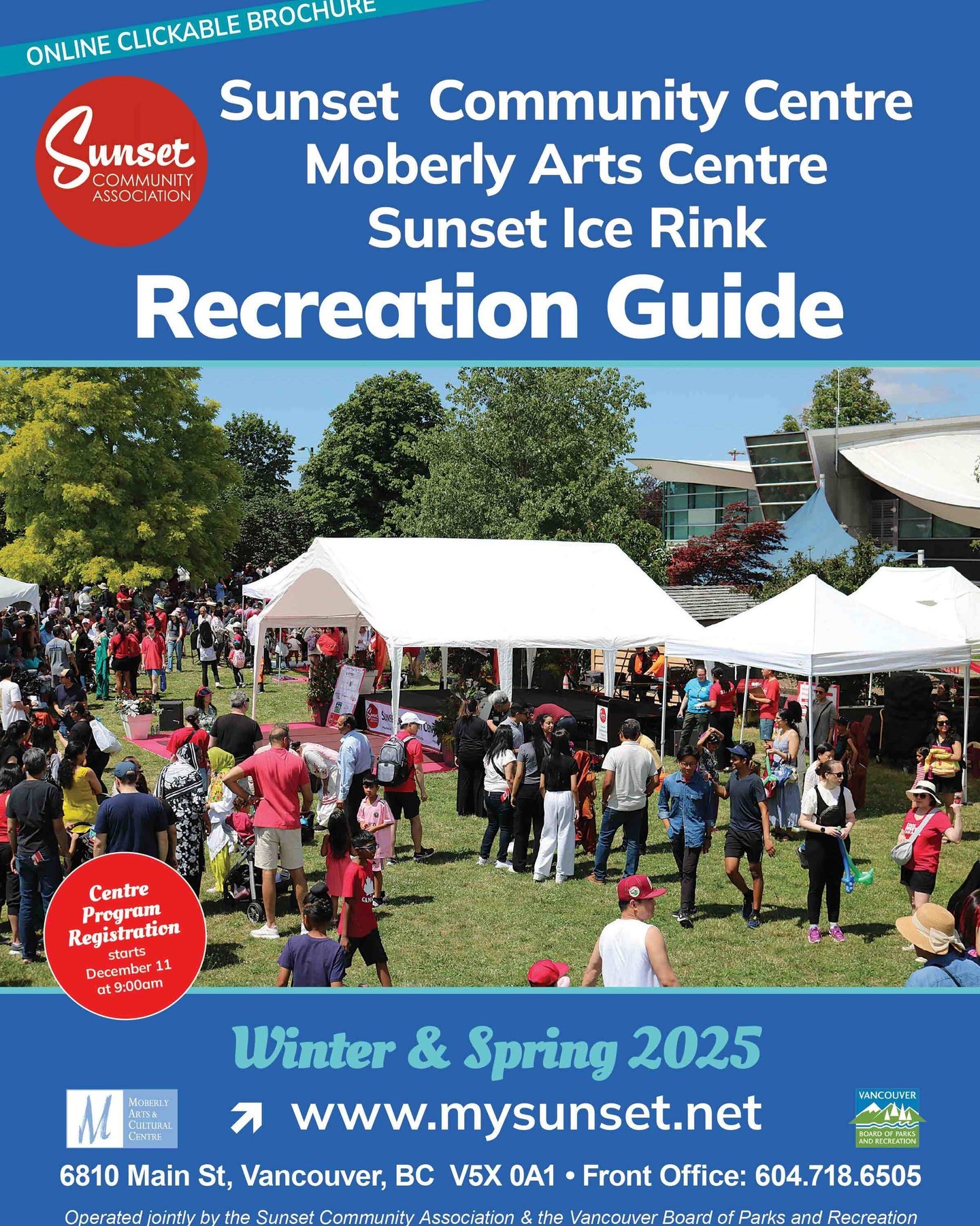 Contact Us & Hours • Sunset Community Centre Association