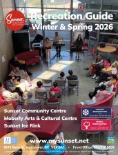 RECREATION PROGRAMS • Sunset Community Centre Association
