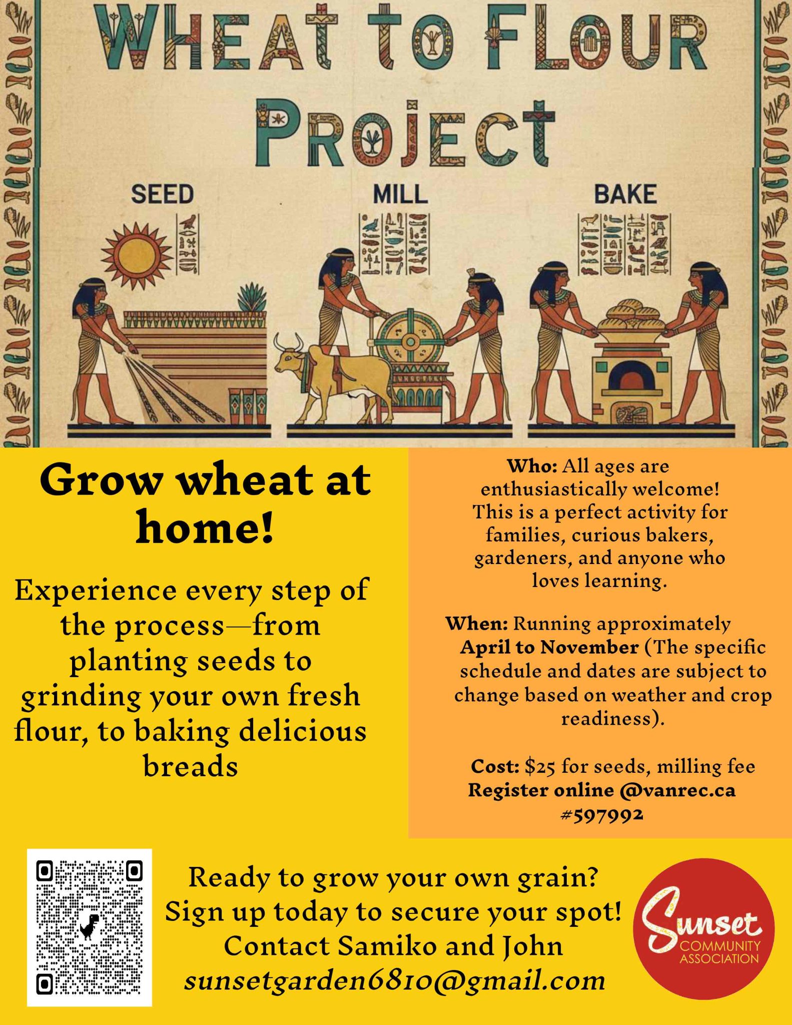 Wheat to Flour Project • Sunset Community Centre Association